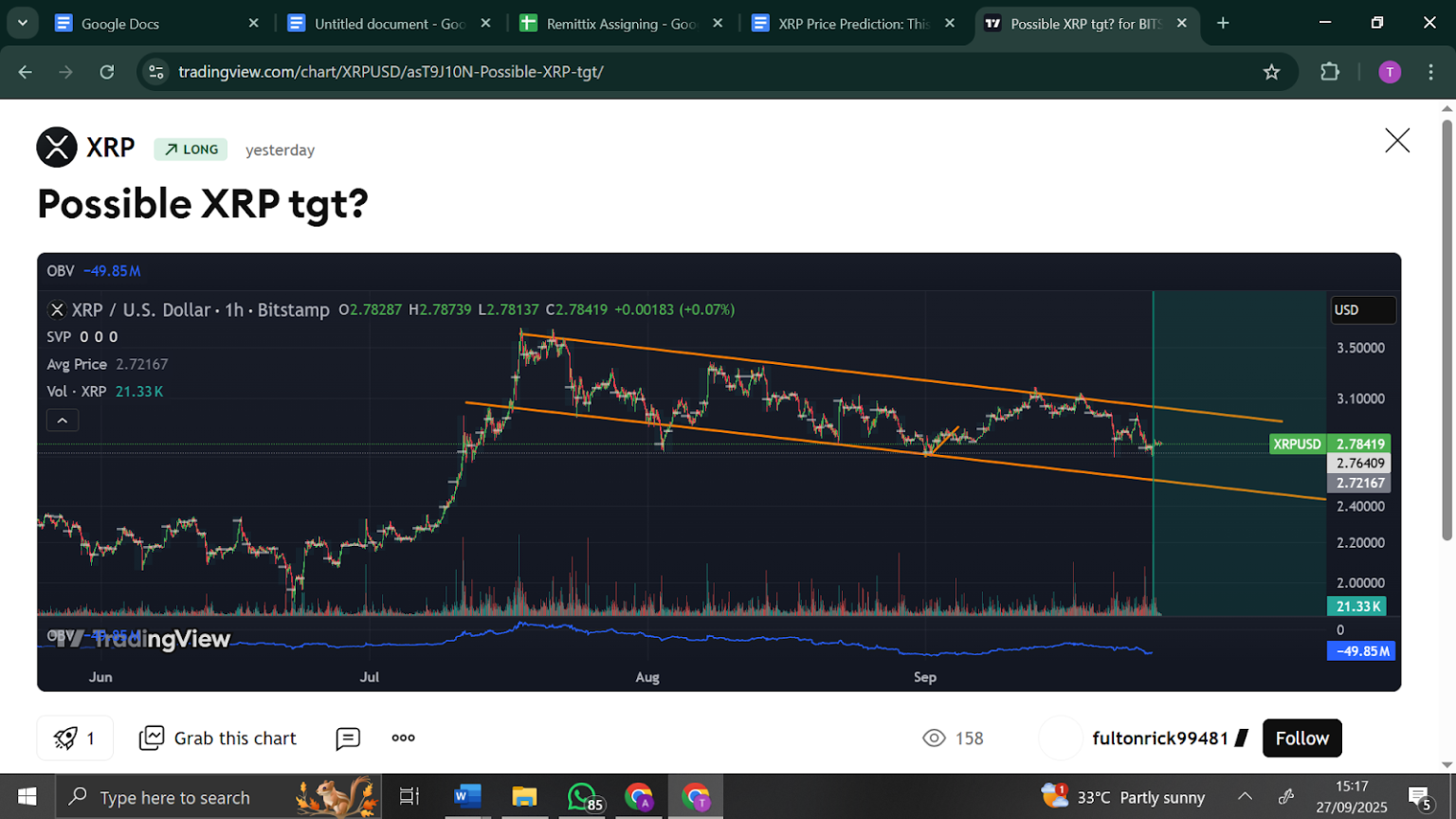 XRP Price Prediction: Ripple & Remittix Have First Mover Advantage In The Trillion Dollar PayFi ...