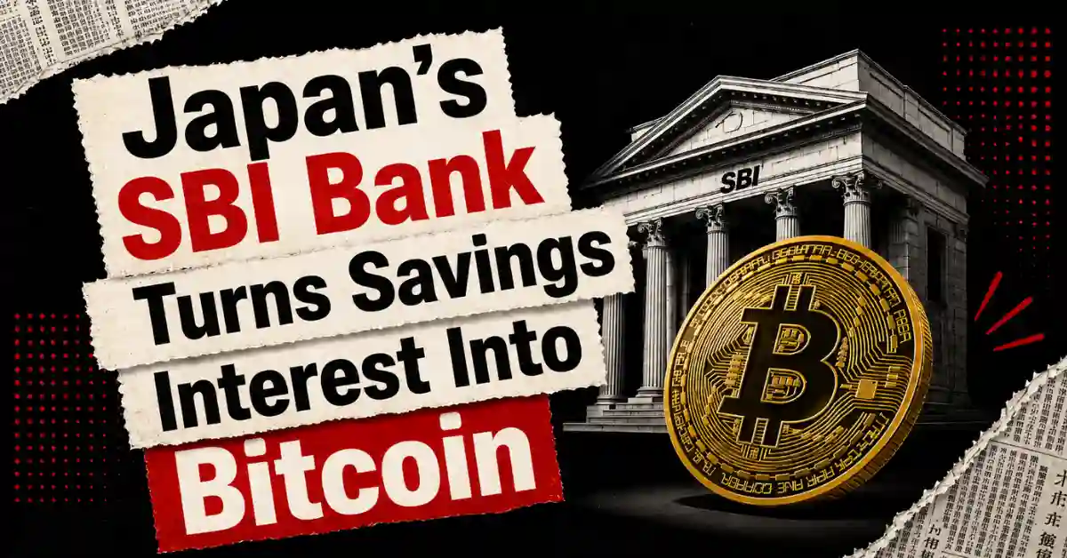 Japan's SBI Bank Turns Savings Interest Into BTC, ETH, and XRP